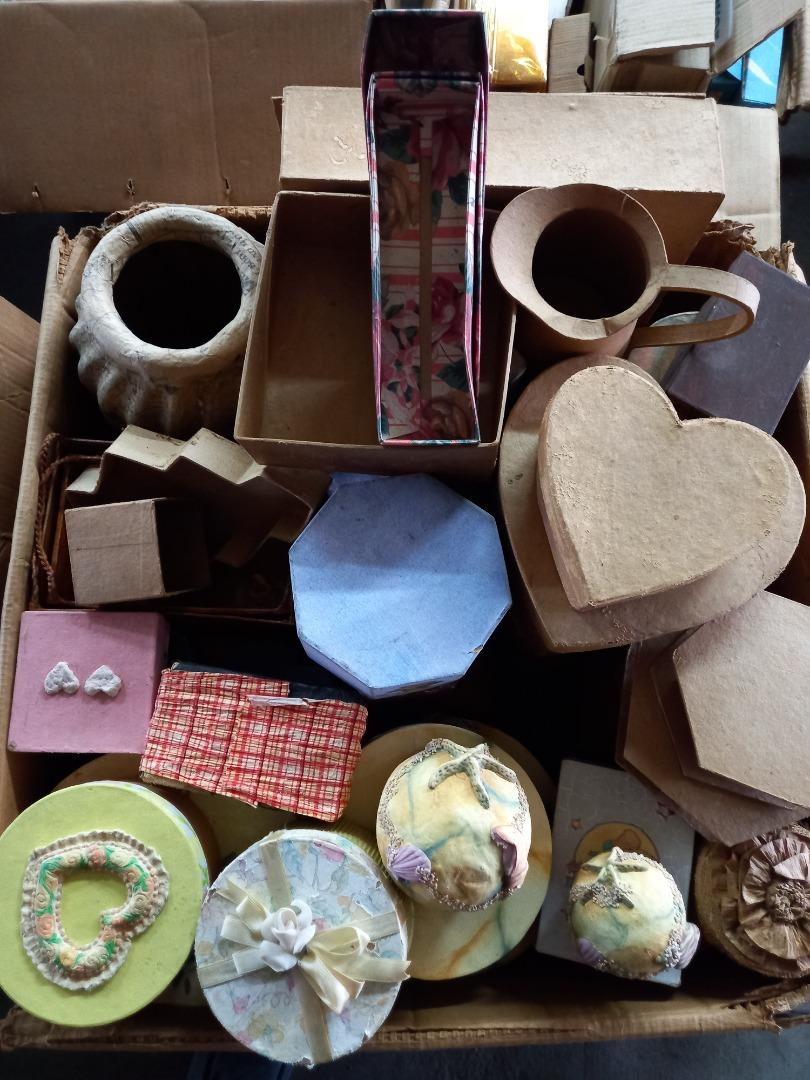 Paper Mache Box, Hobbies & Toys, Stationary & Craft, Craft Supplies ...