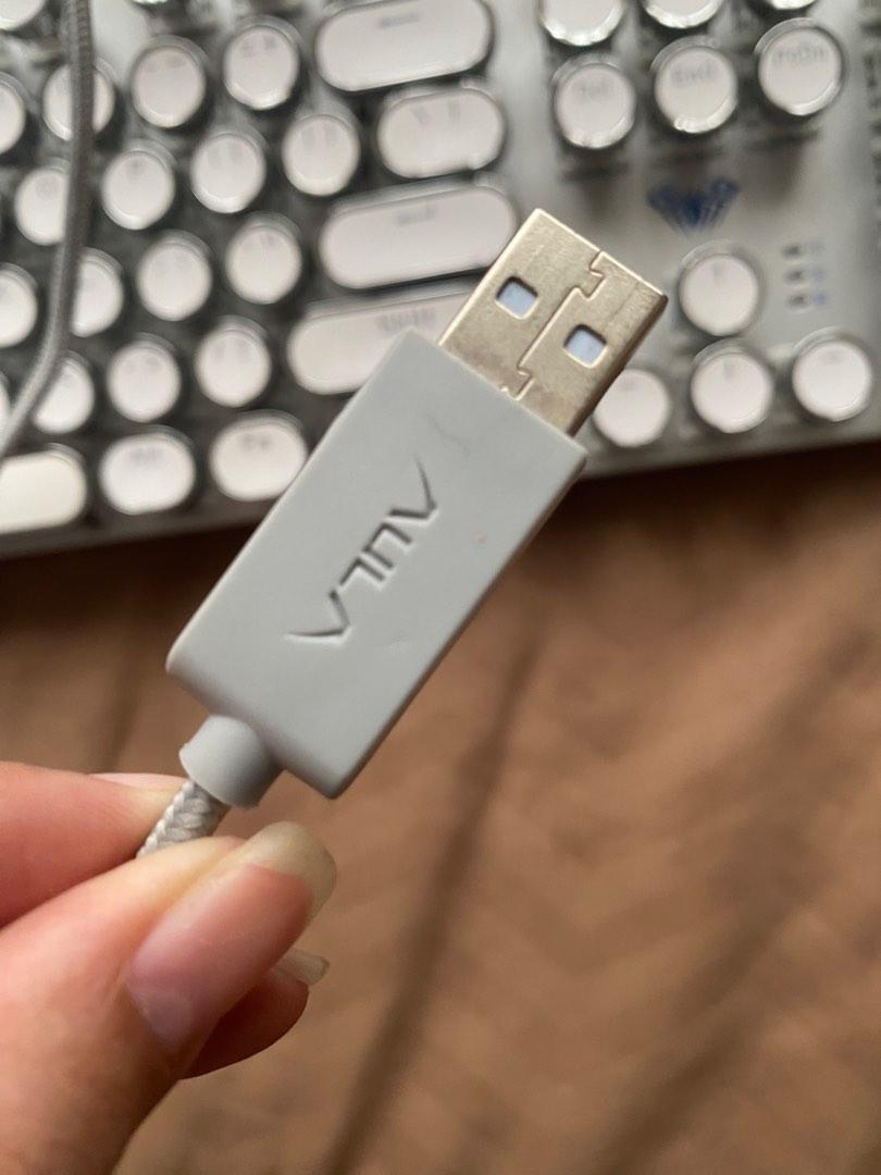 AULA MECHANICAL KEYBOARD Circle keycaps Blue switch, Computers & Tech ...