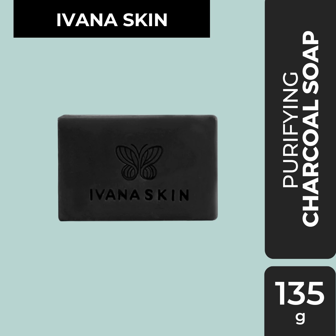 Authentic Ivana Purifying Charcoal Soap Bar 135 Grams Beauty