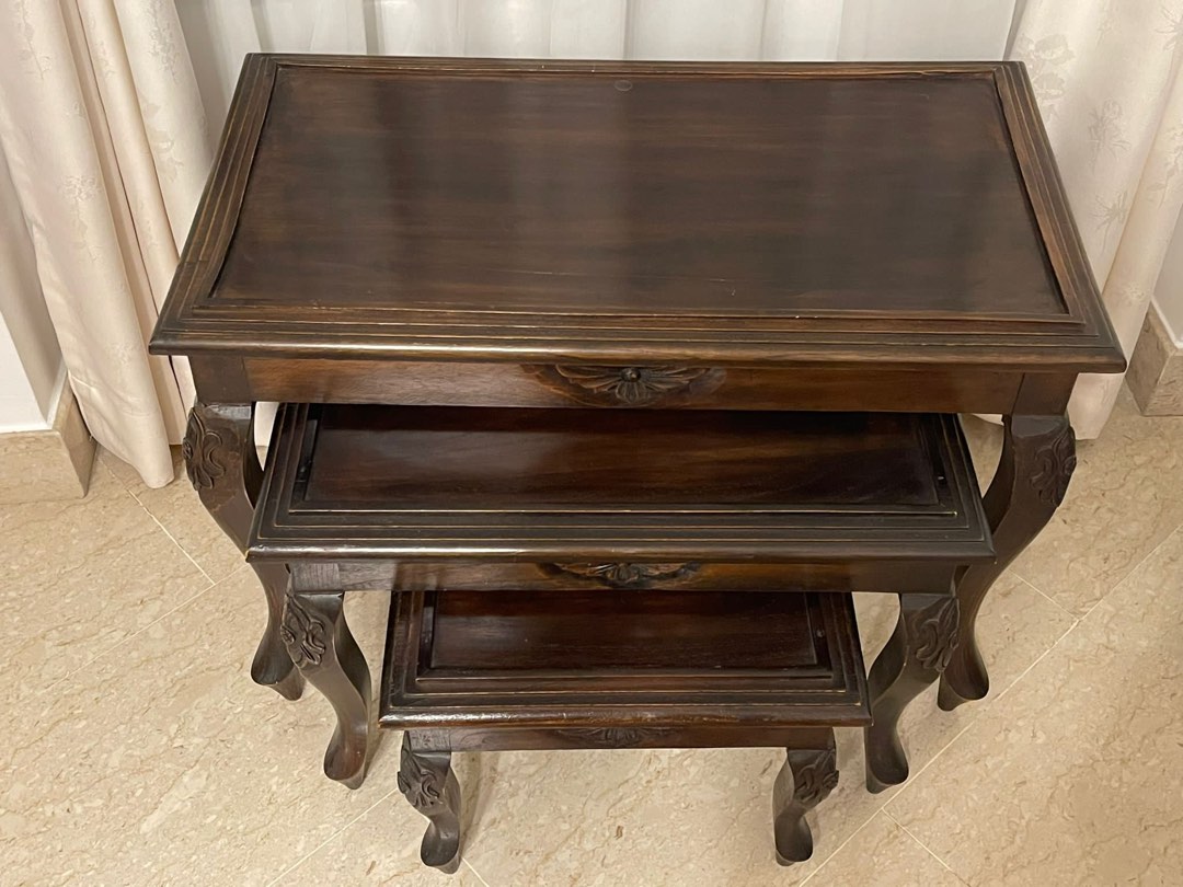 Balinese Table Set - 3 tables, Furniture & Home Living, Furniture ...