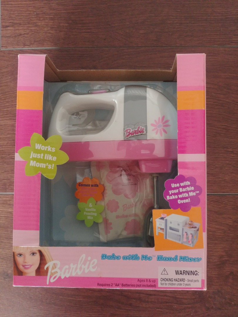Barbie "Bake with Me" Hand Mixer (Ages 8 & up), Hobbies & Toys, Toys ...