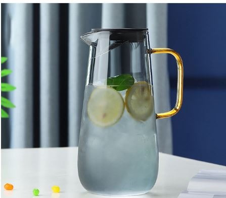 Black Aesthetic Pitcher Set Borosilicate Glass Jug Gift Set - LSG0413 ...