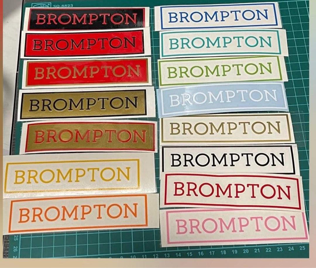 Brompton frame decals/stickers, Sports Equipment, Bicycles & Parts ...