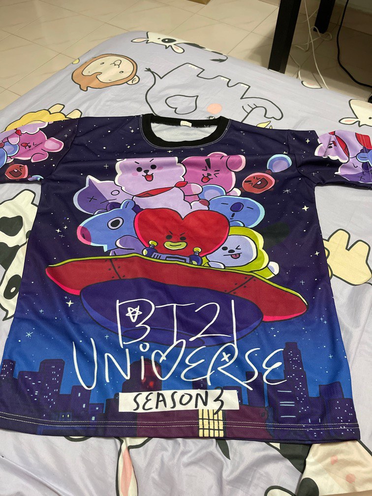 BT21 shirt, Men's Fashion, Tops & Sets, Tshirts & Polo Shirts on Carousell
