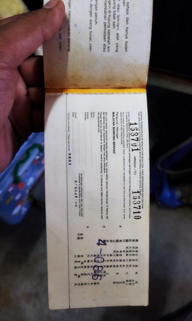 buku cek malayan banking, Hobbies & Toys, Collectibles & Memorabilia, Vintage Collectibles on ...