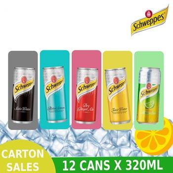 [Carton Sales] Assorted SCHWEPPES Drinks 320ML x 12Cans, Food & Drinks ...