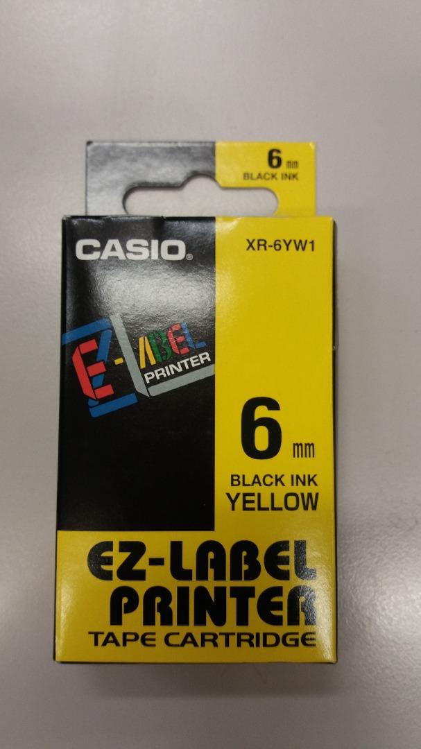 CASIO EZ-LABEL PRINTER TAPE CARTRIDGE - 6mm/9mm, 興趣及遊戲, 書本 & 文具, 雜誌 ...