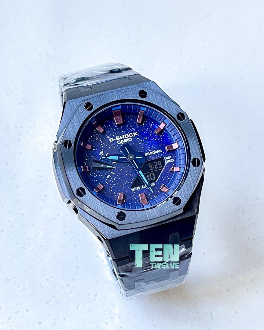 Casio G-Shock GA2100 GA2110 GA-2100 GA-2110 Black Metal CasiOak Milky ...