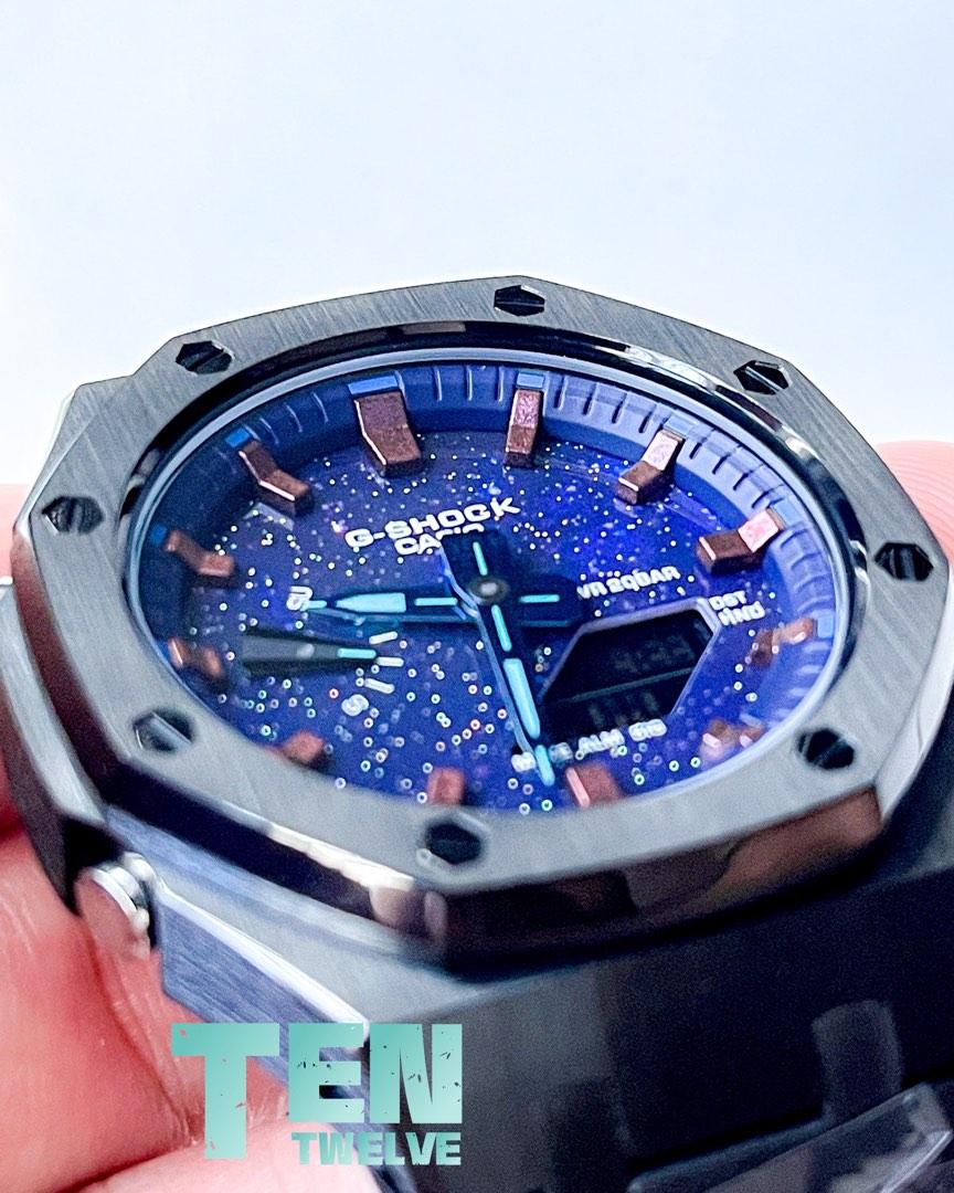 Casio G-Shock GA2100 GA2110 GA-2100 GA-2110 Black Metal CasiOak Milky ...