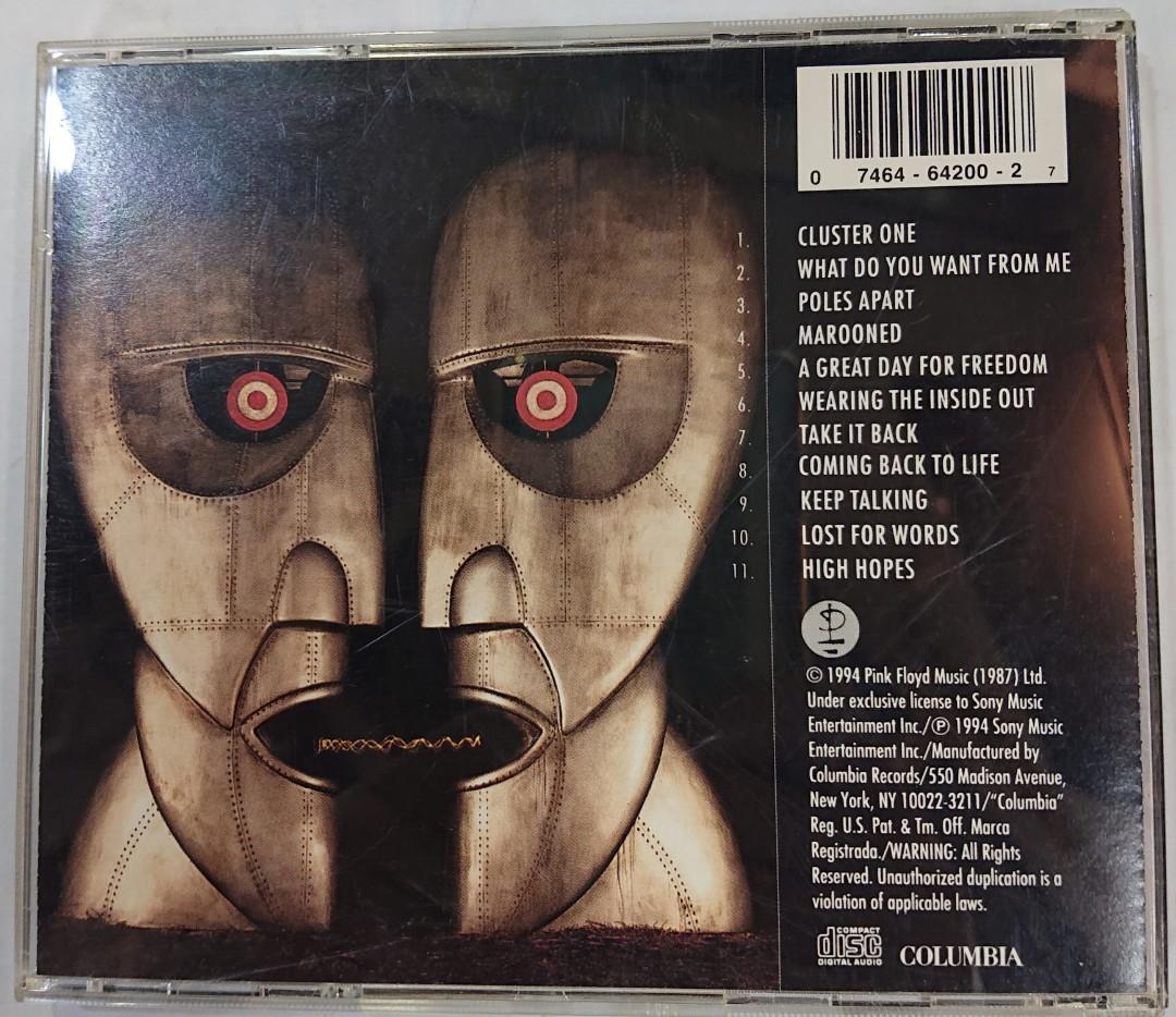 Cd Pink Floyd-the division bell. 28/10, 興趣及遊戲, 音樂樂器 & 配件, 音樂與媒體 - CD 及 ...