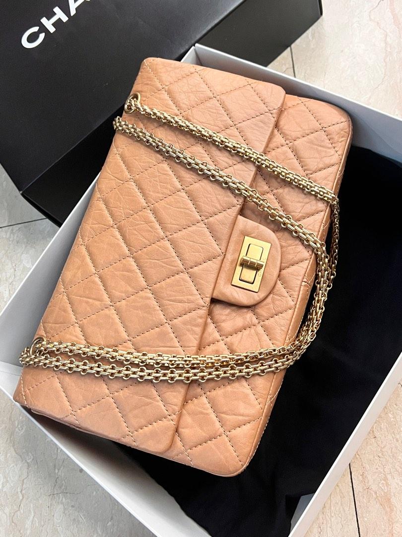 Chanel reissue caramel with ghw, Luxury, Bags & Wallets on Carousell
