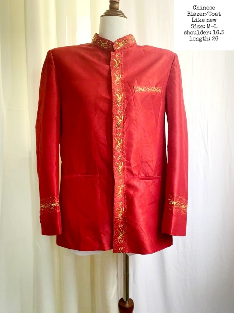 Chinese Blazer, Women's Fashion, Coats, Jackets and Outerwear on Carousell