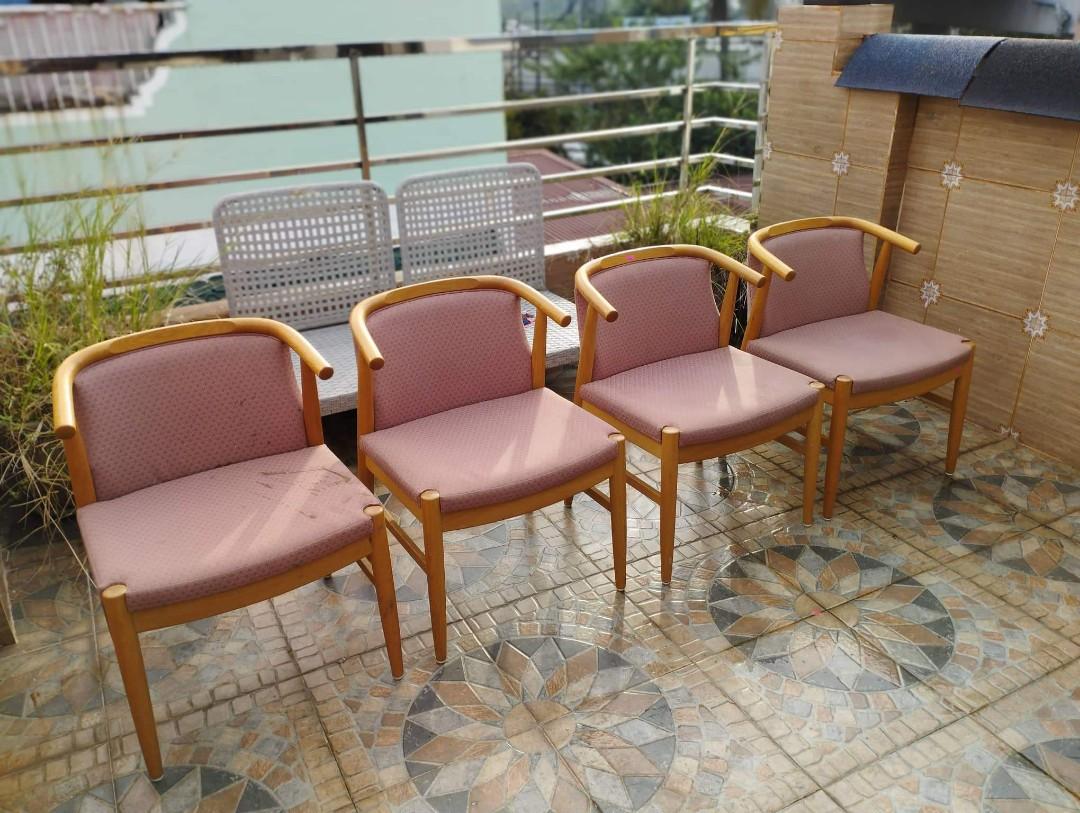 Classic 4pcs Dining Chairs, Coffee Chairs Brand: Japan Made Materials ...
