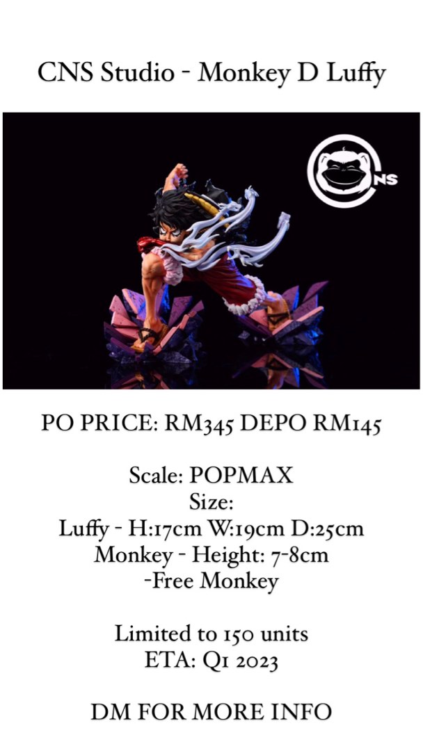 CNS Studio - Monkey D Luffy, Hobbies & Toys, Toys & Games on Carousell