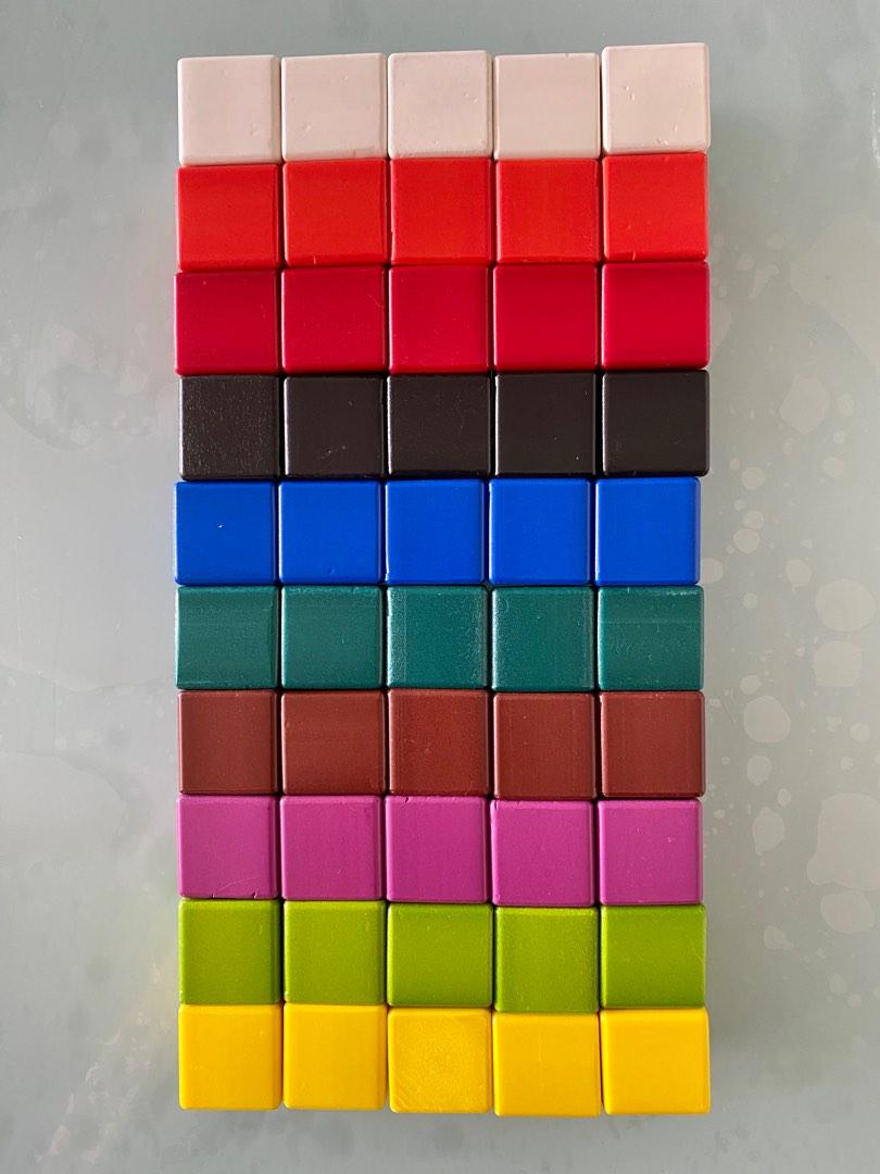 Colourful Counting cubes, Hobbies & Toys, Toys & Games on Carousell