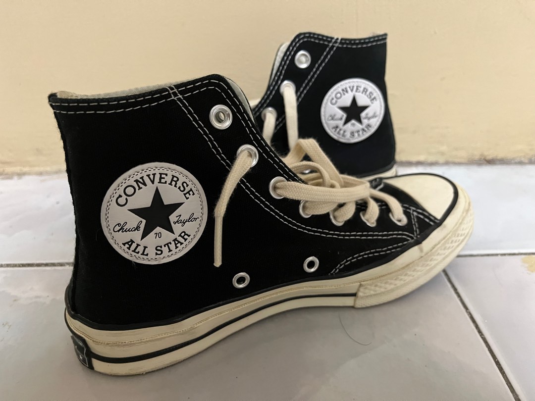 Converse chuck taylor black 70s hi top high cut original, Women's ...