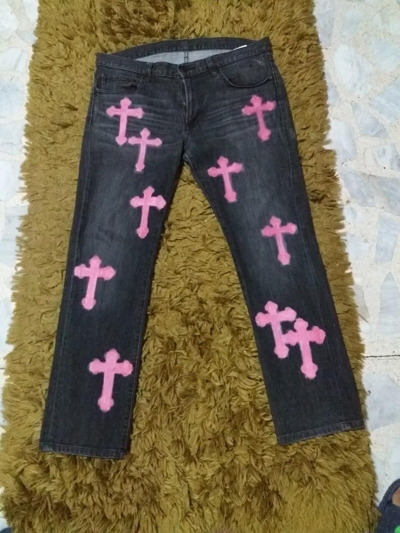 Custom jeans, Men's Fashion, Bottoms, Jeans on Carousell