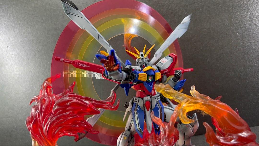Custom painted RG God Gundam, Hobbies & Toys, Toys & Games on Carousell