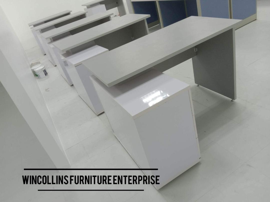 Customized Office table with customized Laminated Cabinet, Furniture ...