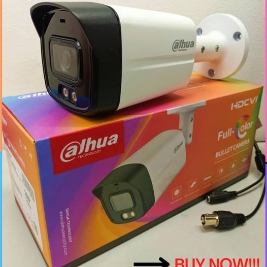 DAHUA 2MP Full-Color Bullet Camera, Furniture & Home Living, Security ...