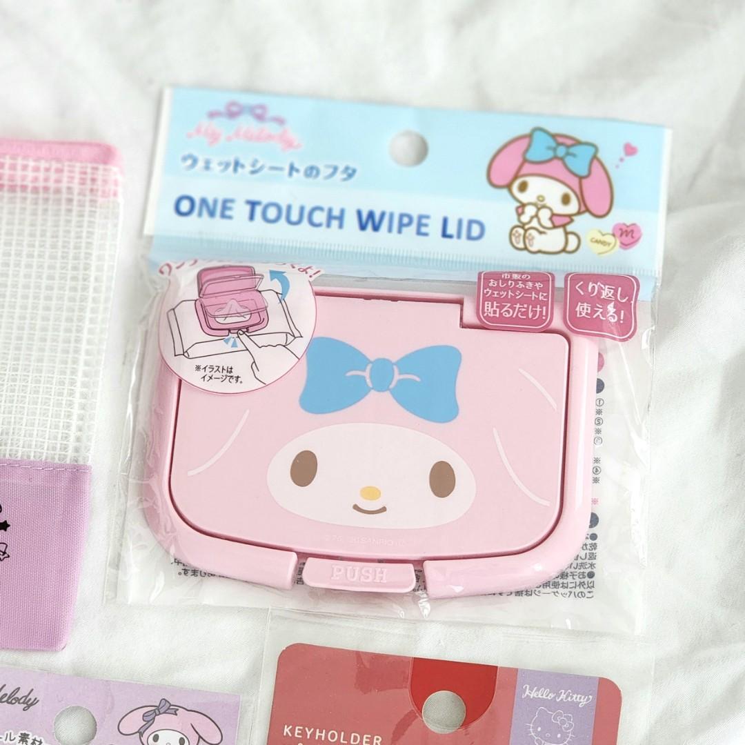 Daiso pouch/pouches wipe lid melody mesh cash little twin stars sanrio ...