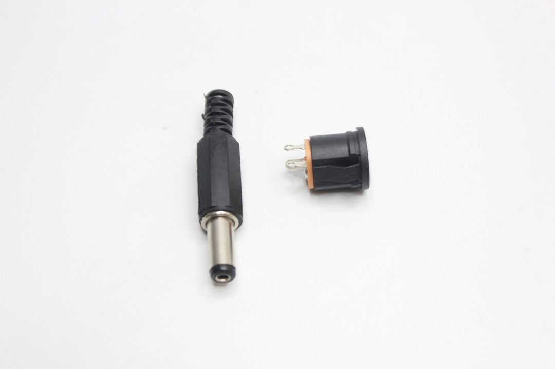 DC POWER PLUG MALE CONNECTOR, with FREE DC POWER CONNECTOR SOCKET PCB ...