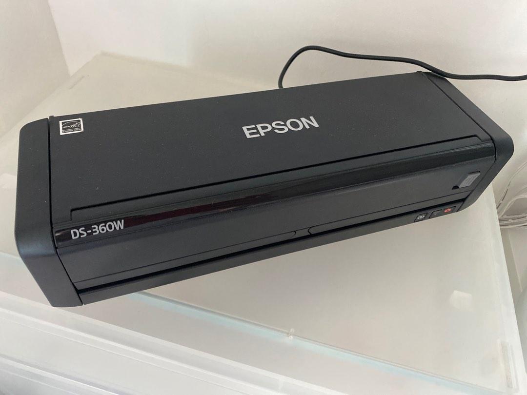 Epson WorkForce DS-360W Wi-Fi Portable Sheet-fed Document Scanner ...