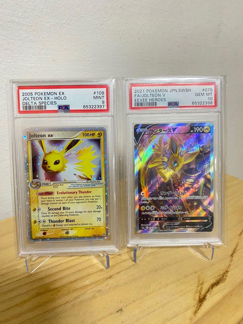 *ERROR SLAB* PSA Jolteon Graded Cards #109 #079, Hobbies & Toys, Toys & Games on Carousell