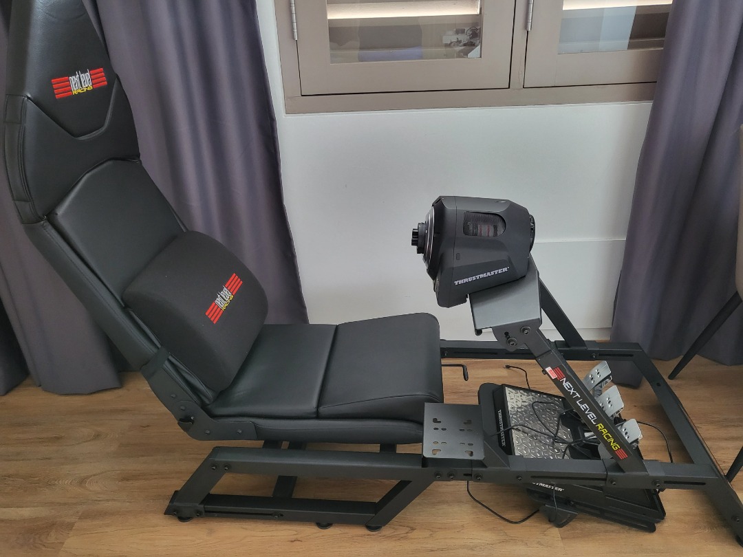F-GT SIM rig with TV stand and gear plate, Hobbies & Toys, Toys & Games ...