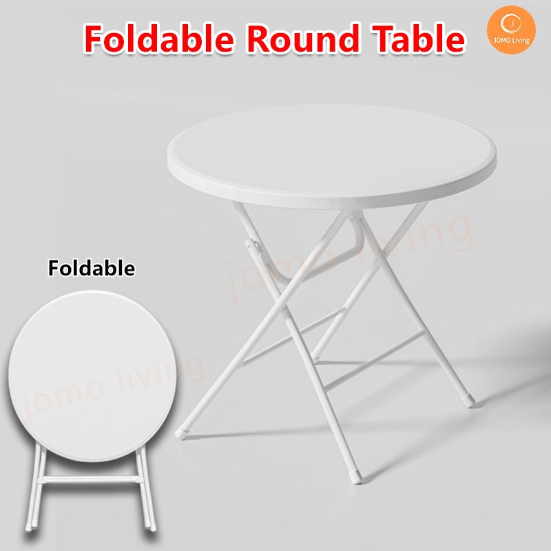 [FREE DELIVERY] HDPE Foldable Round Table Folding Table Outdoor Indoor ...