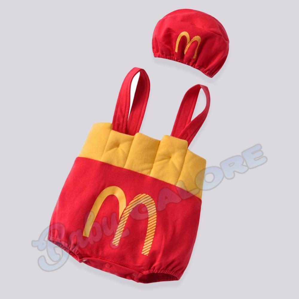 French Fries Baby Costume with Hat, Babies & Kids, Babies & Kids ...