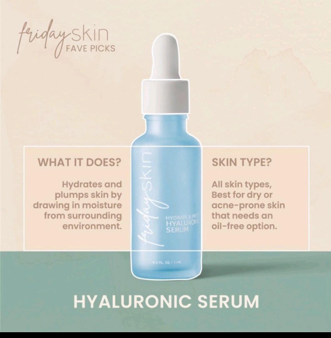 Friday Skin Hyaluronic serum, Beauty & Personal Care, Face, Face Care ...