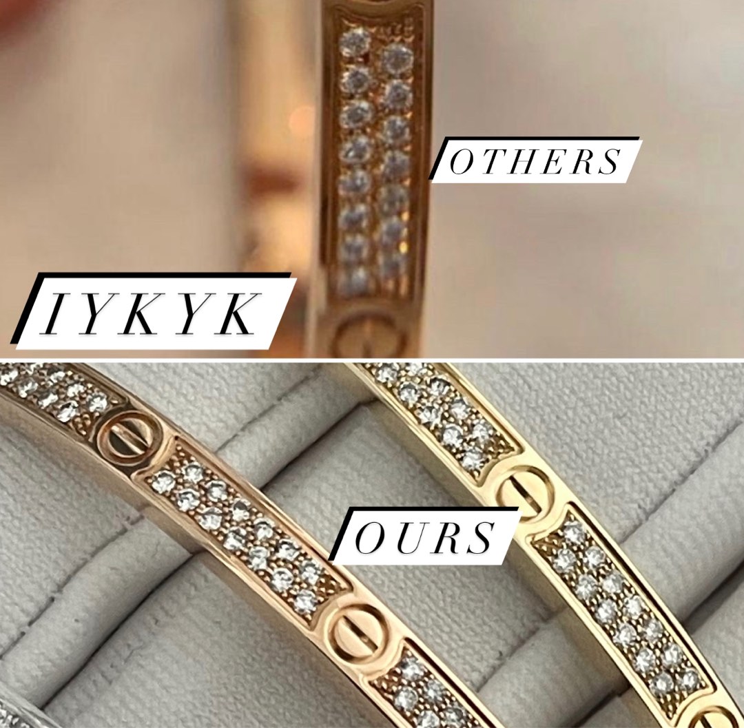 Full paved diamonds setting, Women's Fashion, Jewelry & Organisers, Bracelets on Carousell