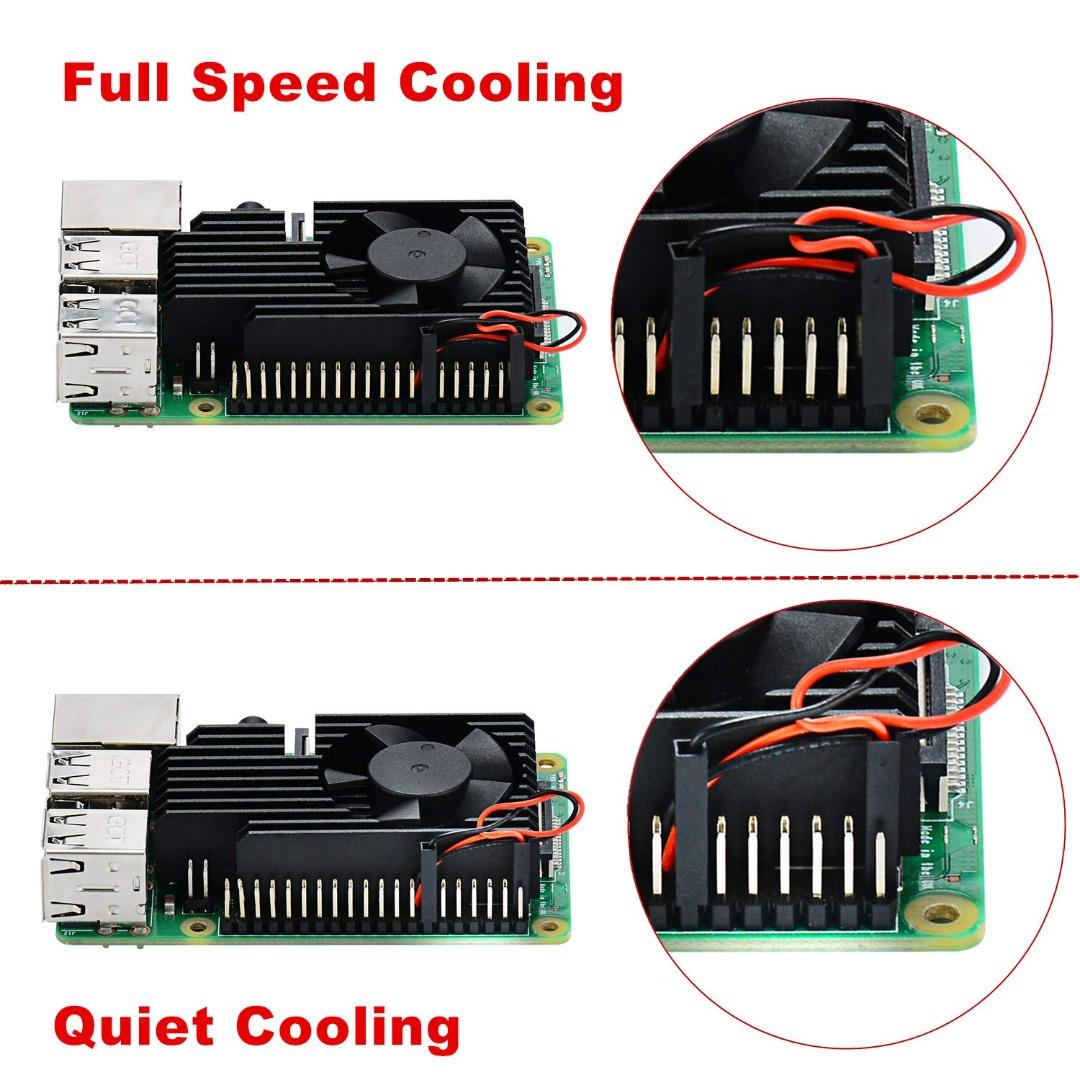 GeeekPi Raspberry Pi 4 Fan Heasink, Raspberry Pi Aluminum Heatsink ... GeeekPi Raspberry Pi 4 Fan Heasink, Raspberry Pi Aluminum Heatsink ...