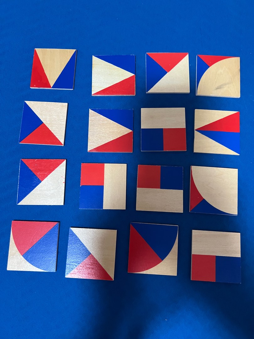 Heguru brain training puzzles tangram (whole set), Babies & Kids ...