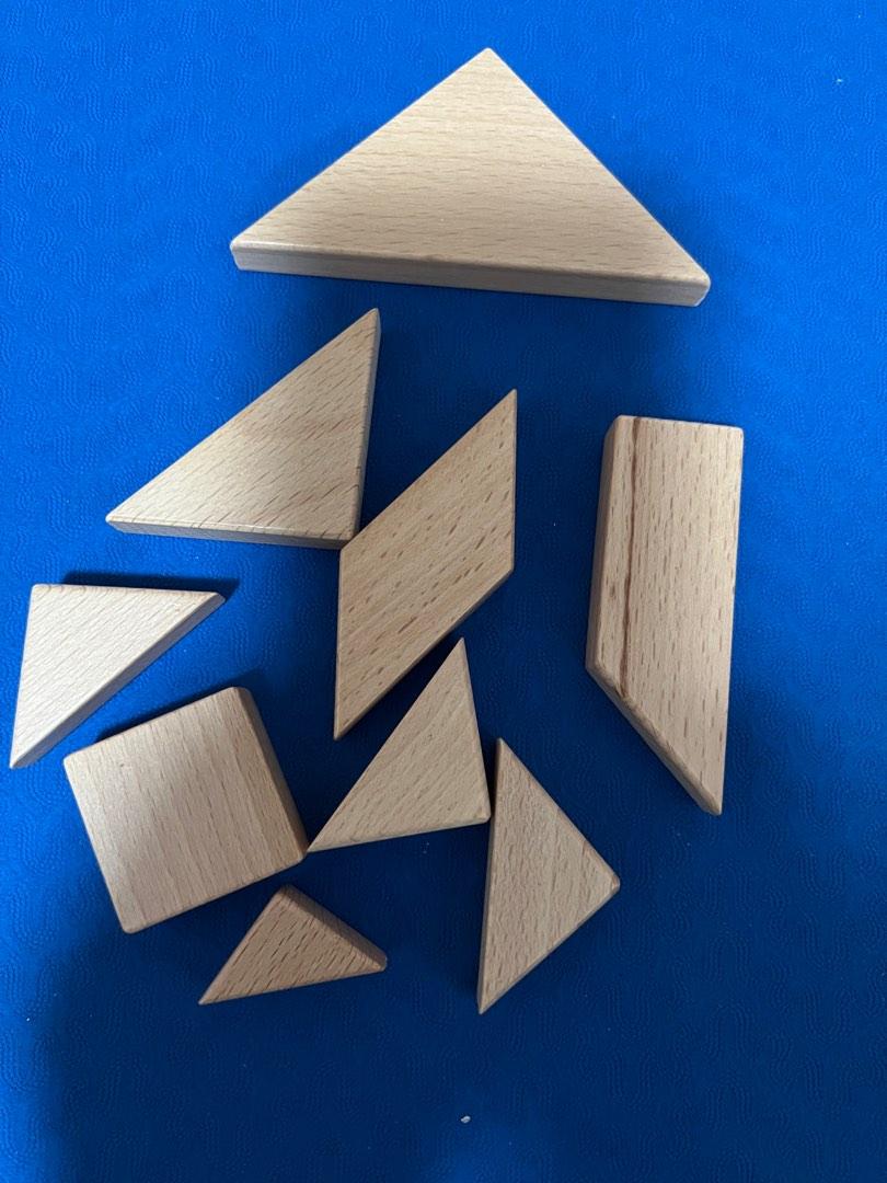 Heguru brain training puzzles tangram (whole set), Babies & Kids ...