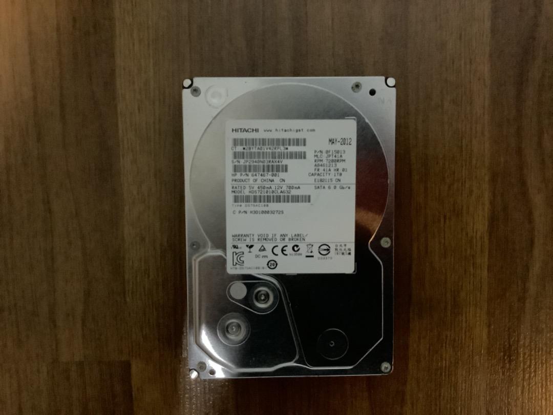 Hitachi 1TB HDD for PC/Desktop, Computers & Tech, Desktops on Carousell