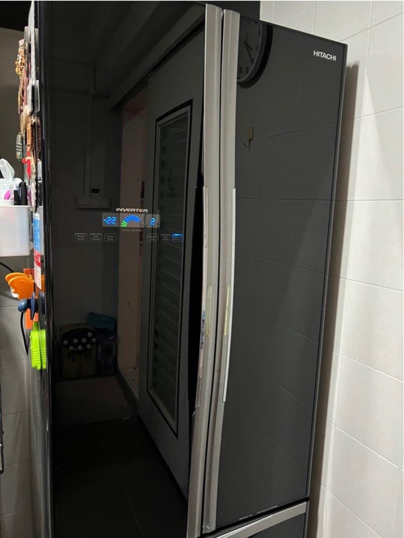 Hitachi 3 door bottom freezer fridge, TV & Home Appliances, Kitchen ...