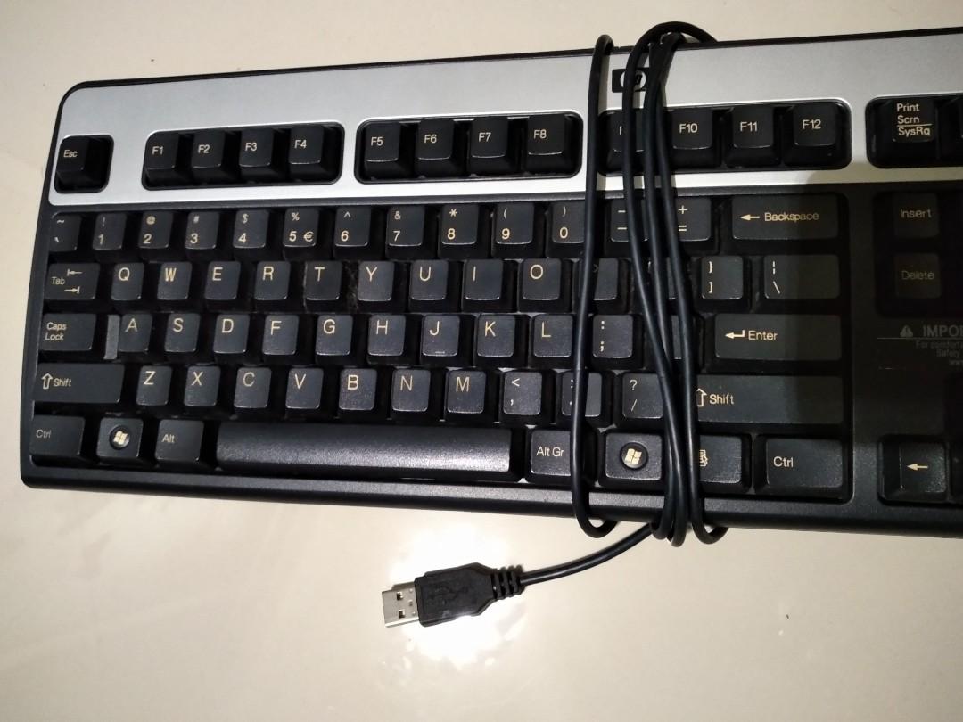 Hp Usb Keyboard Computers Tech Parts Accessories Computer Keyboard On Carousell