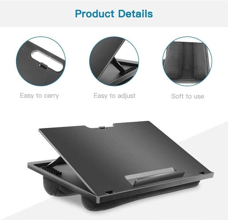 HUANUO Laptop Stand, Lap Tray, Lapdesk with Cushion Bed - Adjustable ...