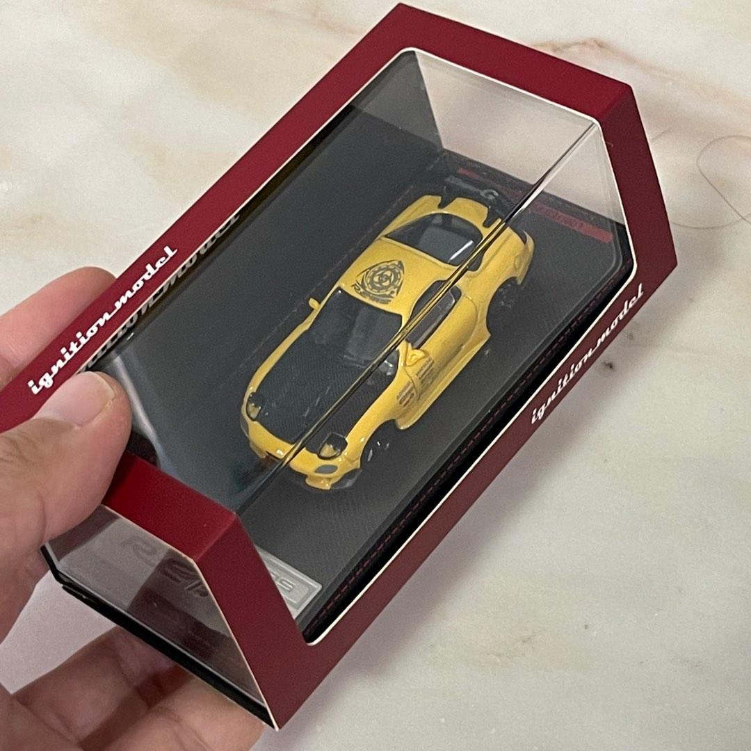 Ignition Model 1/64 Mazda RX7 FD3S RE Amemiya Yellow, Hobbies & Toys, Toys & Games on Carousell