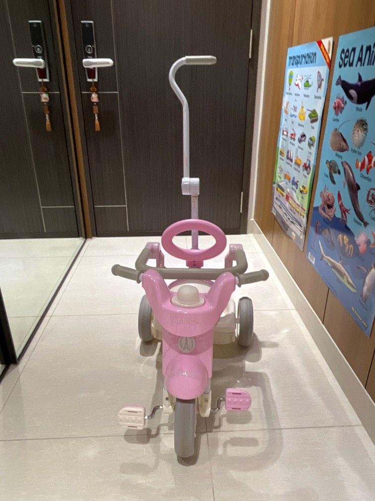 iimo folding Tricycle (Pink), Babies & Kids, Baby Nursery & Kids ...