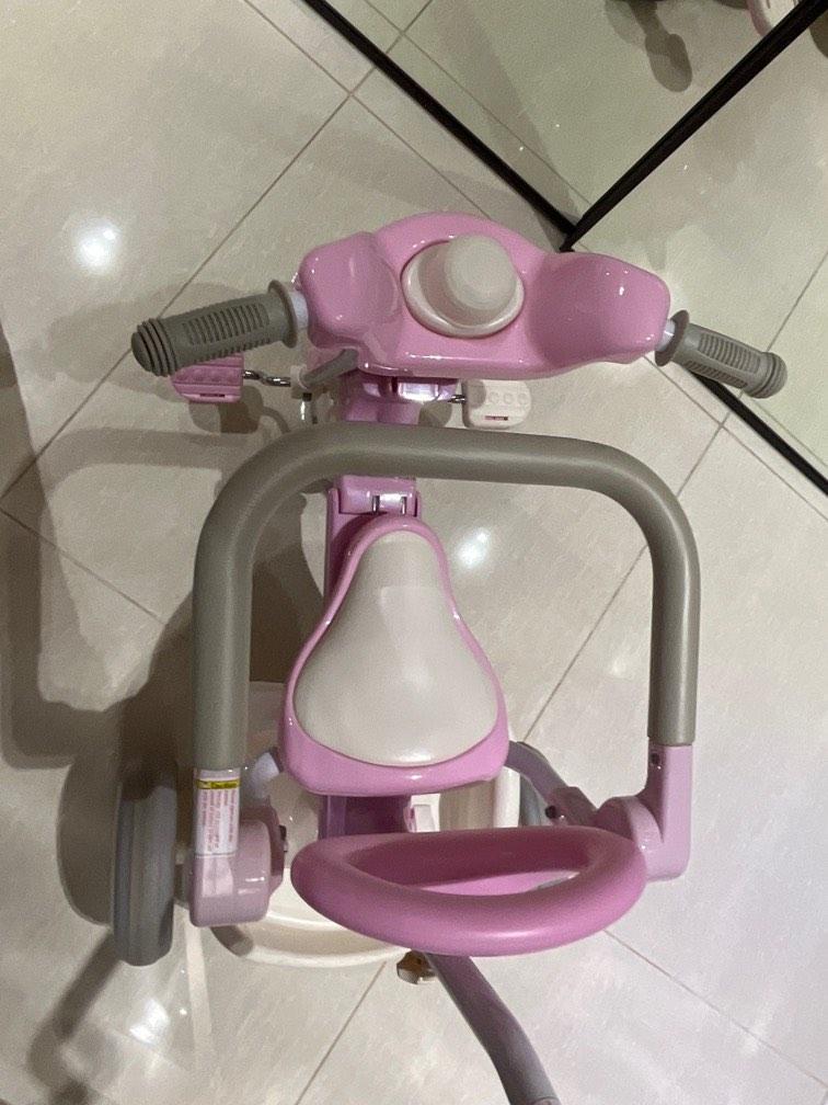 iimo folding Tricycle (Pink), Babies & Kids, Baby Nursery & Kids ...