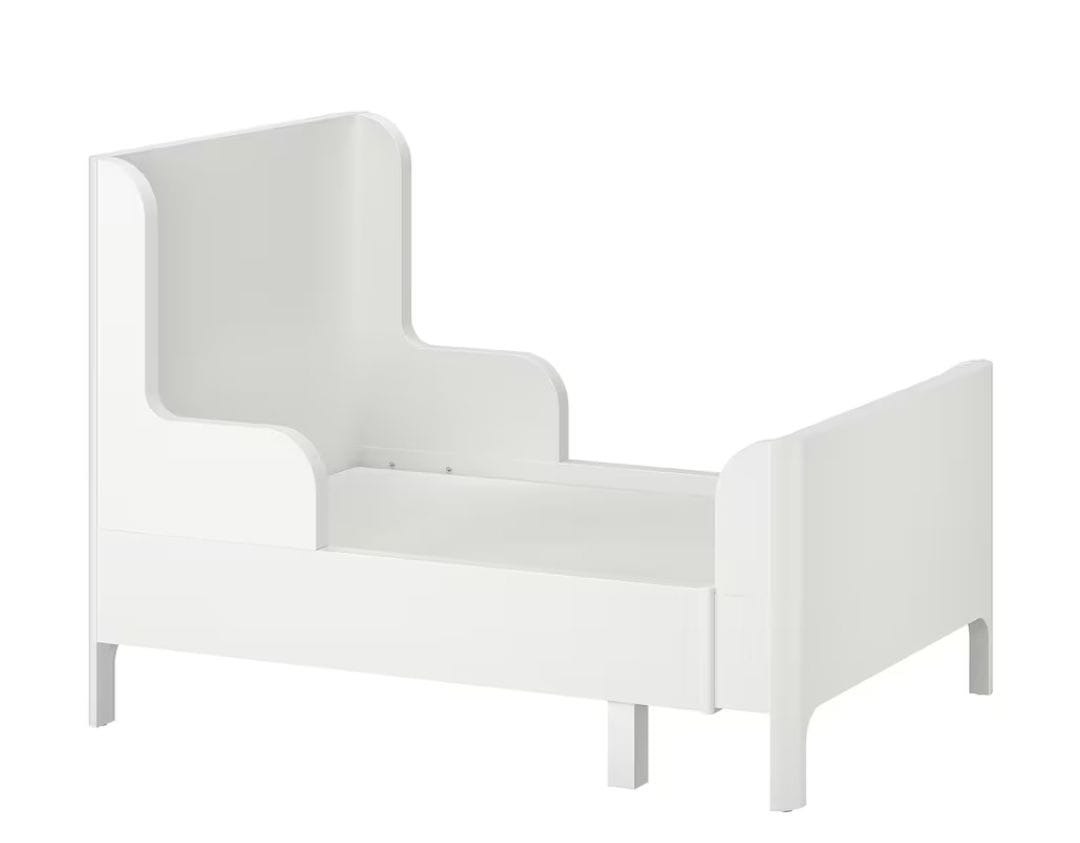 IKEA BUSUNGE Extendable bed in white, Babies & Kids, Baby Nursery ...