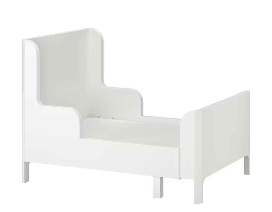 IKEA BUSUNGE Extendable bed in white, Babies & Kids, Baby Nursery ...
