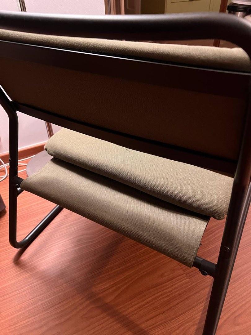 IKEA LINNEBÄCK linneback Chair in olive green, Furniture & Home Living ...