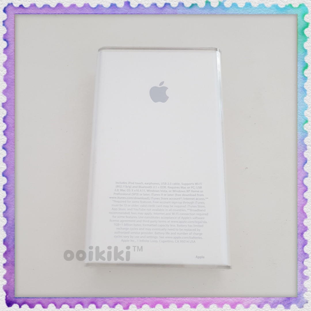 iPod Touch 8GB Original Transparent Empty Box with information guide ...