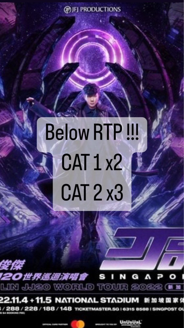 JJ LIN CONCERT 2022 SINGAPORE, Tickets & Vouchers, Event Tickets on ...