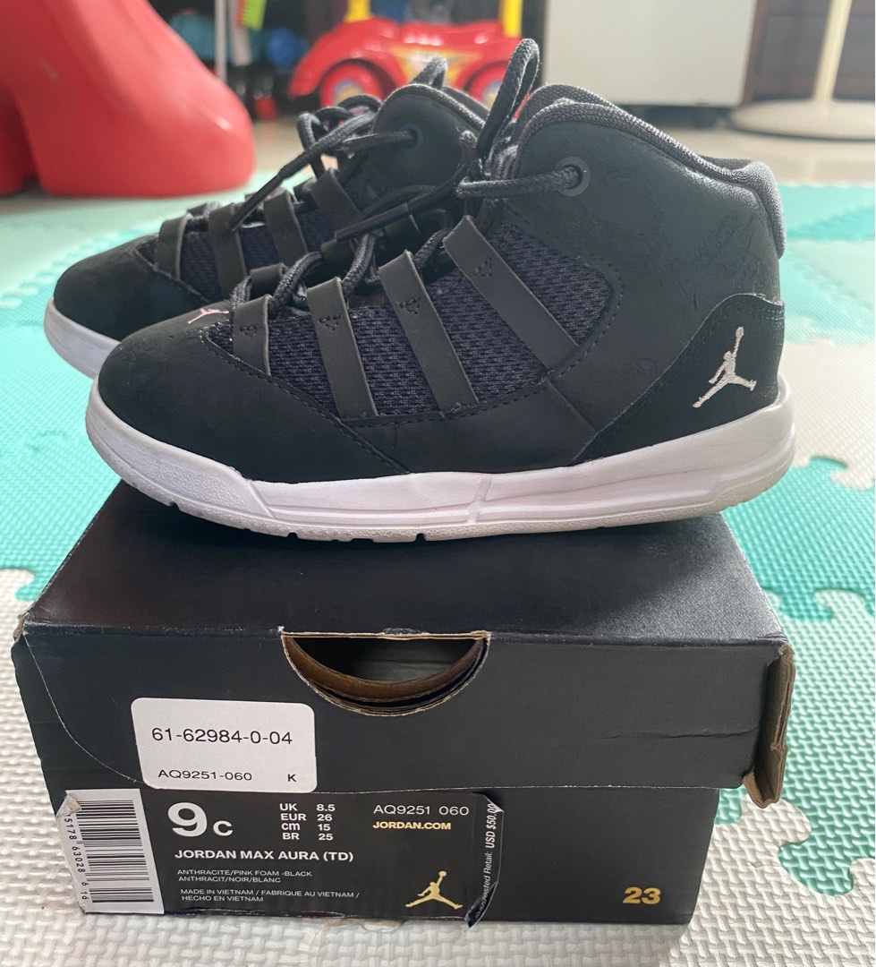 JORDAN MAX AURA 9C for Toddlers, Babies & Kids, Babies & Kids Fashion ...