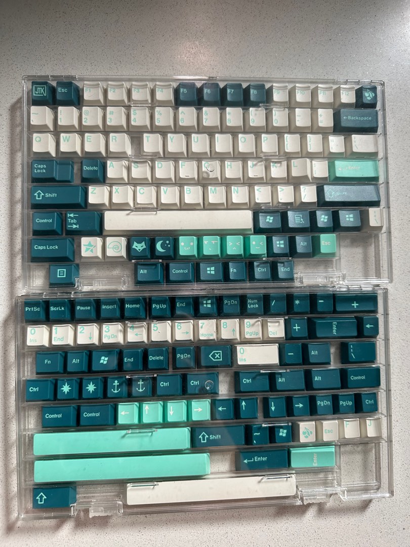 JTK Aqua Keycaps, Computers & Tech, Parts & Accessories, Computer ...